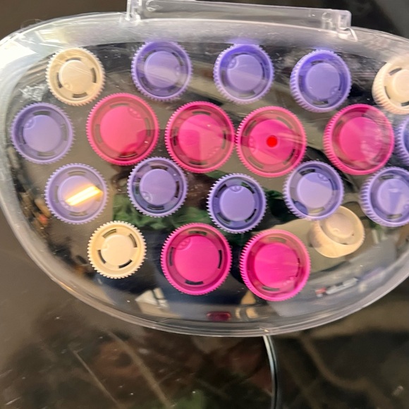 Hair | Clear Hair Roller Set With Pink And Purple Rollers | Poshmark